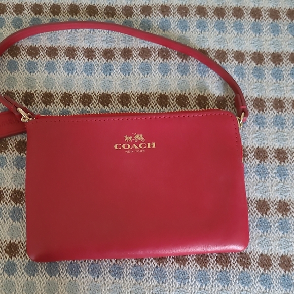Coach | Bags | Coach Red Leather Womens Bag | Poshmark